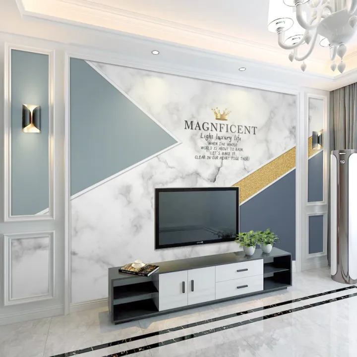 8dStereo Living Room evision Background Wall Wallpaper Living Room Film ...