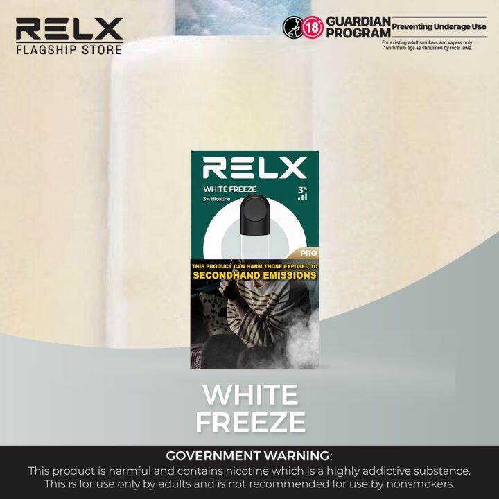 mini makeup the cabin RELX Pod Pro 1 Pod Pack White Freeze 30mg/GHW ...