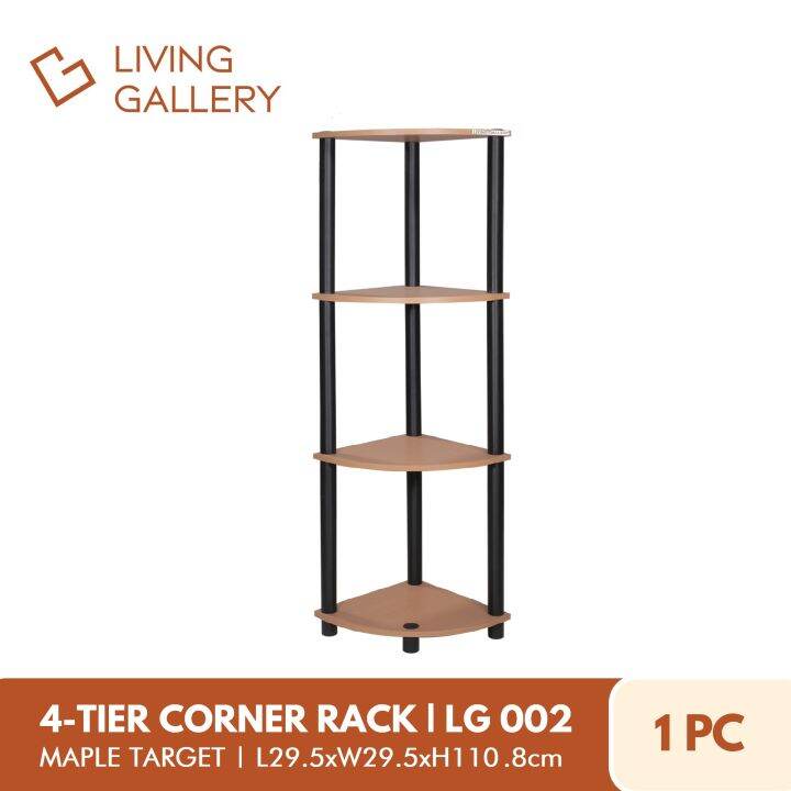 Living Gallery 4-Tier Triangle Table Corner Rack | Suitable For Any ...