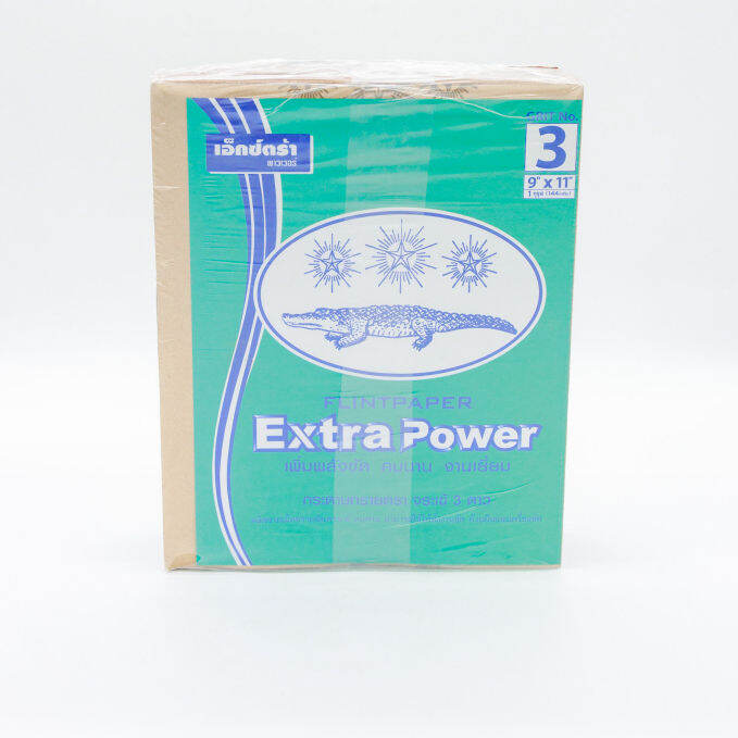 กระดาษทรายขัดไม้ตราจระเข้ ExtraPower เบอร์ 0-5 รุ่นเอ็กซ์ตร้าพาวเวอร์ เพิ่มพลังขัด งานเยี่ยม ...