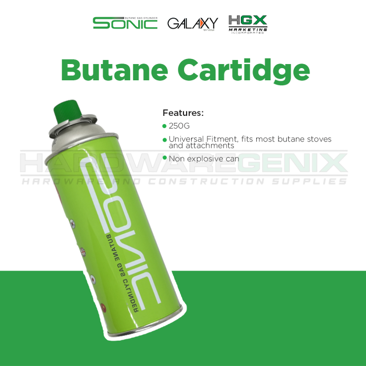 4pcs. / 4 Cans Sonic Butane Gas Cartridge 250g | Lazada PH