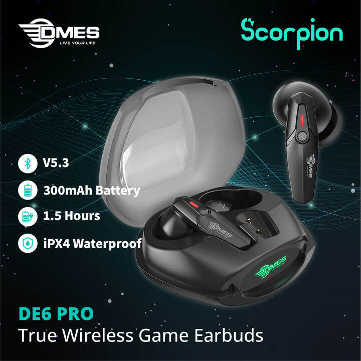 DMES DE6 PRO True Wireless Games Earbuds | Lazada