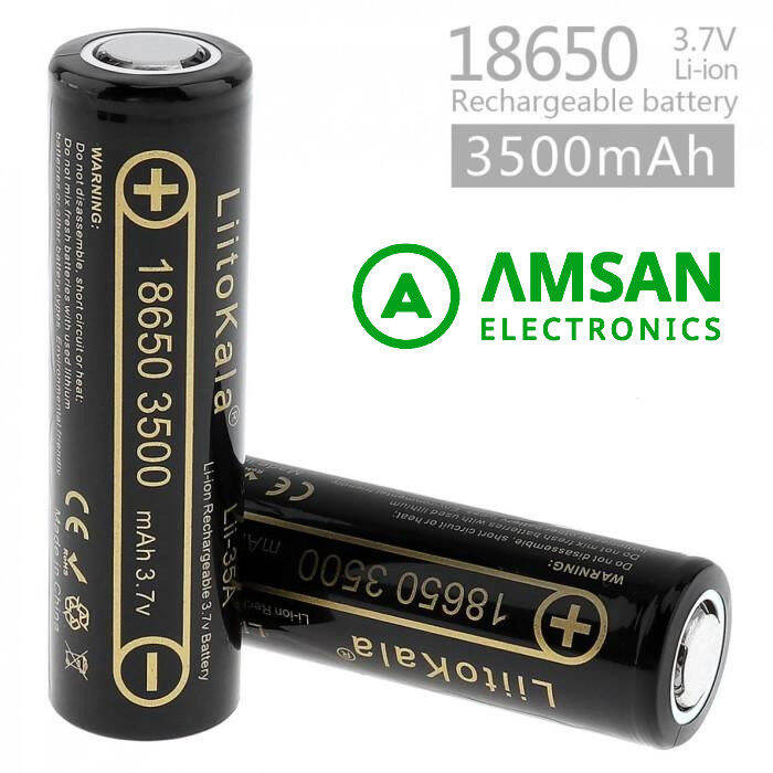 Liitokala Lii-35A 18650 3500mAh Baterai Lithium Li-Ion Molis Senter ...