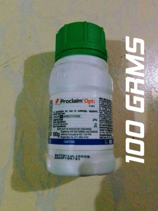 PROCLAIM OPTI 5 WG EMAMECTIN BENZOATE INSECTICIDE (100 GRMS) BY ...