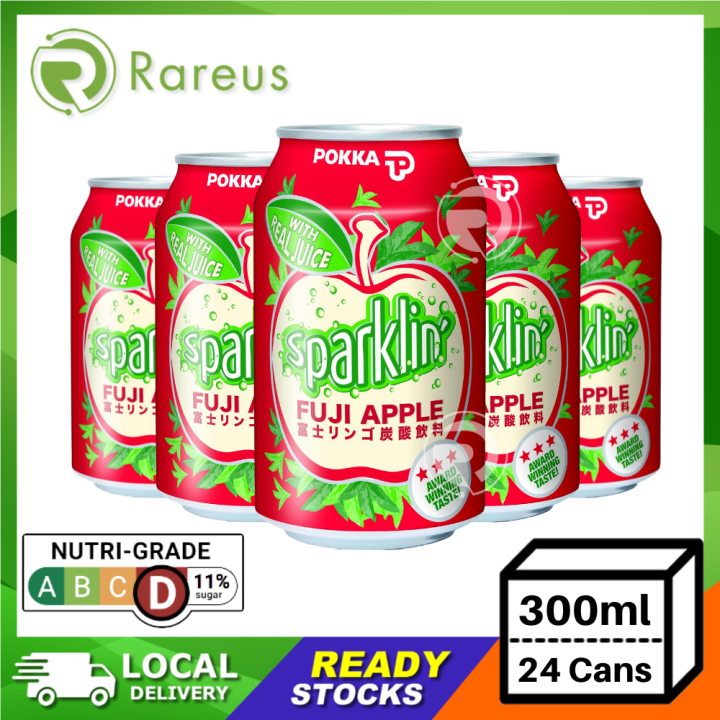 Pokka Fuji Apple Sparkling (300ml x 24 Cans) | Lazada Singapore