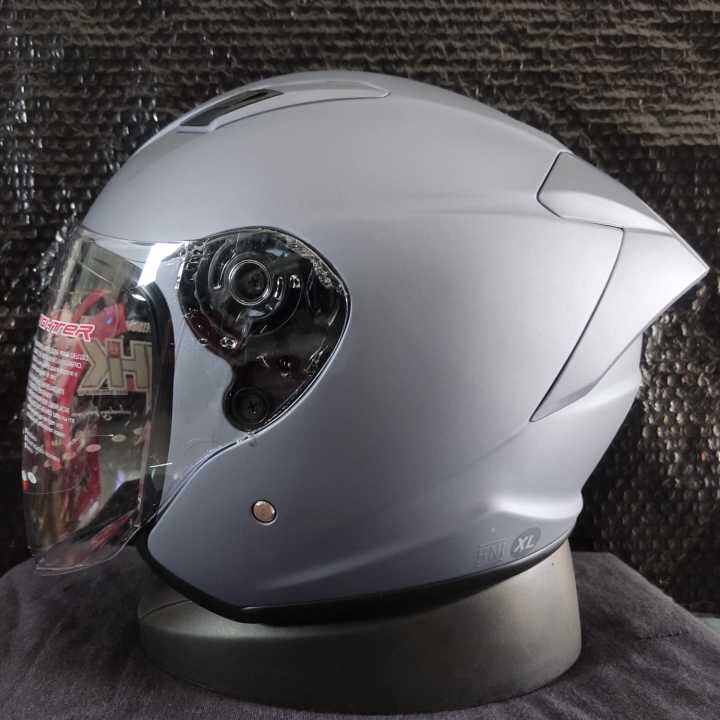 HELM NHK R1 ELITE SOLID DARK GREY DOFF HALF FACE NHK ELITE | Lazada ...