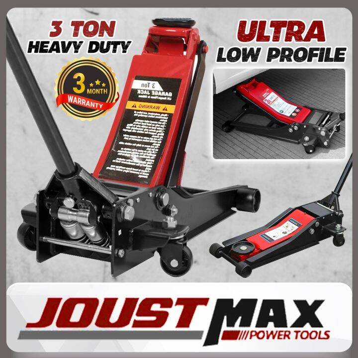 3 Ton Heavy Duty Ultra Low Profile Garage Jack Floor Jack | Lazada