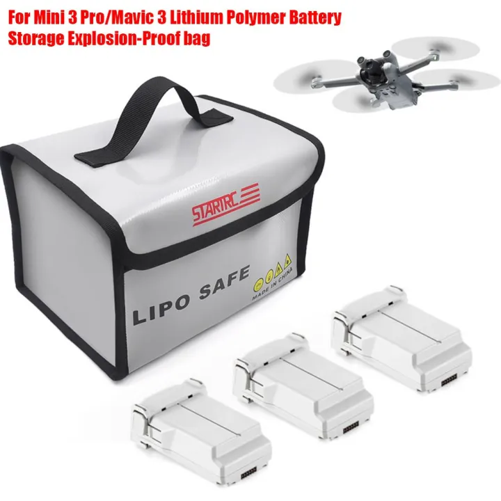 JWQYPH New Explosion-Proof Drone Fireproof Battery Bag Explosion-Proof Bag Battery Storage Safe ...