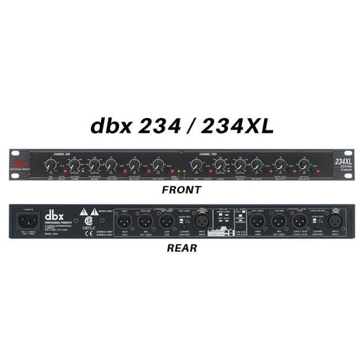 DBX 234/234XL Stereo 2 way/ 3 way/ 4 way Crossover (DBX-234XL) | Lazada PH