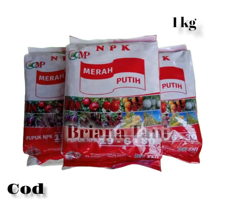 Pupuk NPK 19-6-30 MERAH PUTIH Cap CIPMAPE 1 Kg | Lazada Indonesia