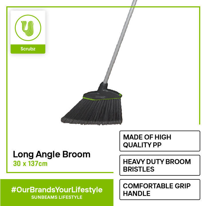 SCRUBZ Premium Heavy Duty Cleaning Essentials Easy Grip Long Angle ...