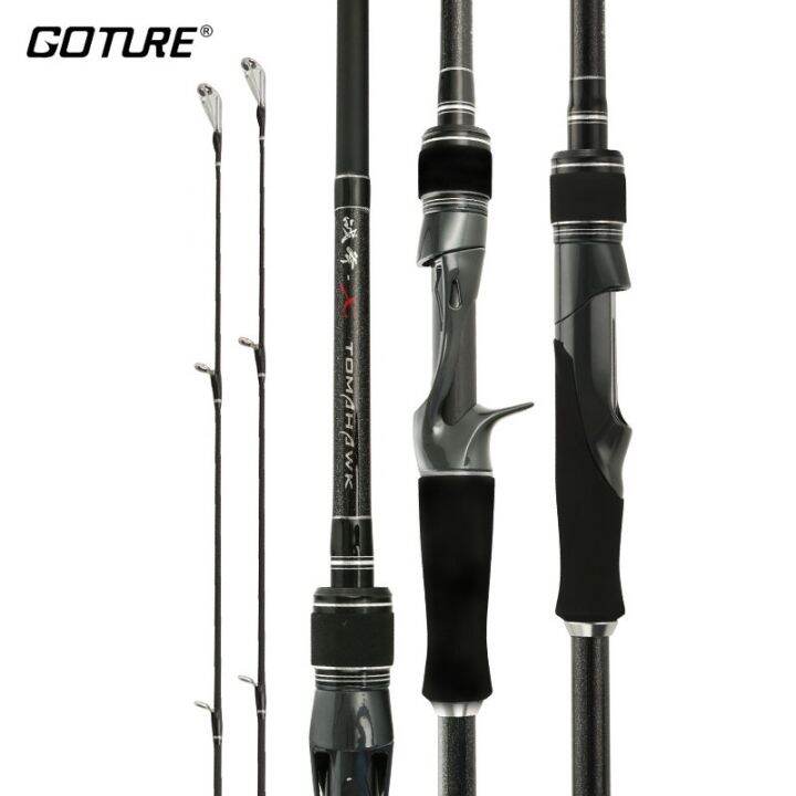 TOMAHAWK MH+H Double Tips Fishing Rod 30T Carbon Fiber Spinning Casting Rod Lure Rod | Lazada