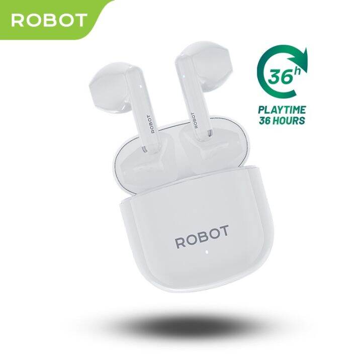[ TWS T60 ]- HENSET HEADSET Robot Wireless Earphone Airbuds T60 ...