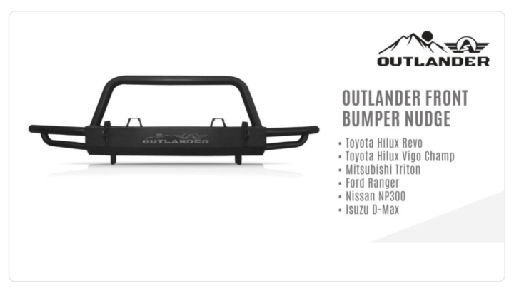 MITSUBISHI STRADA 2009-2014 FRONT BUMPER STEEL NUDGE BAR / BULL BAR ...