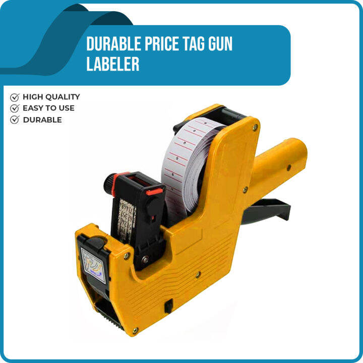 Durable Price Tag Gun MX5500 20x12mm Label Gun Price Labeler 8-Digits ...