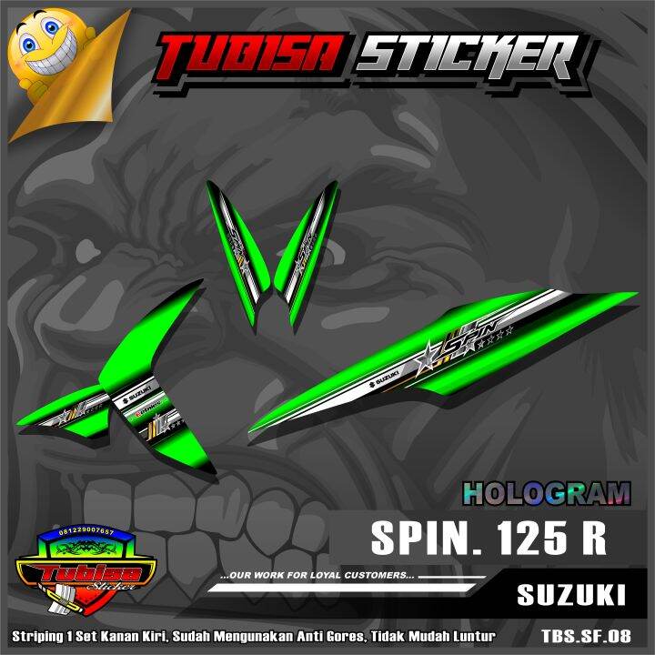 Sticker Striping Variasi Spin 125 R - Stiker Striping Motor Spin 125 R ...