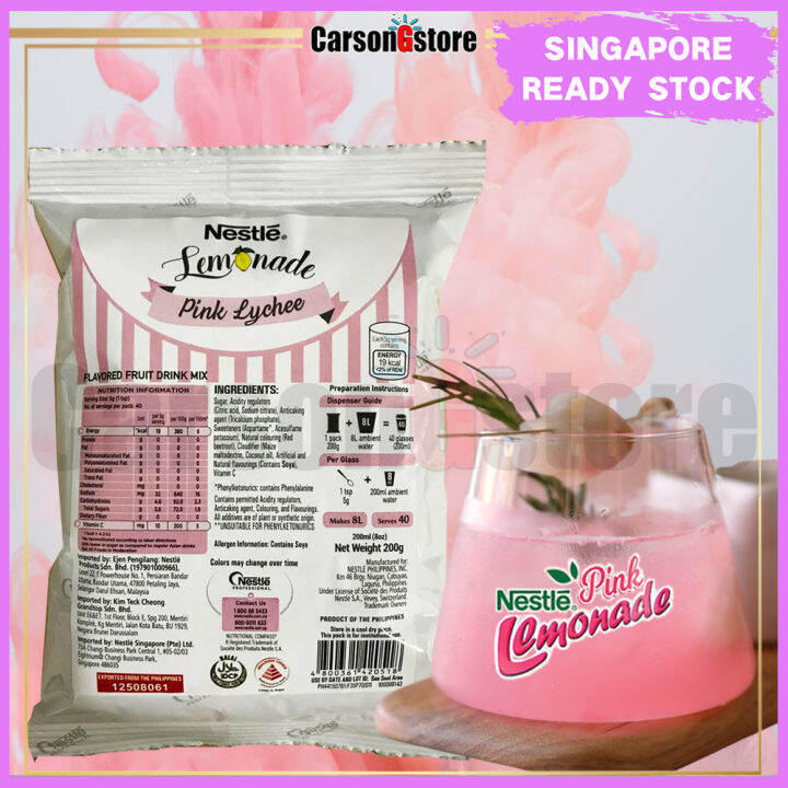 NESTLÉ®Pink Lemonade PREMIX Powder 200g [SINGAPORE READY STOCK ...