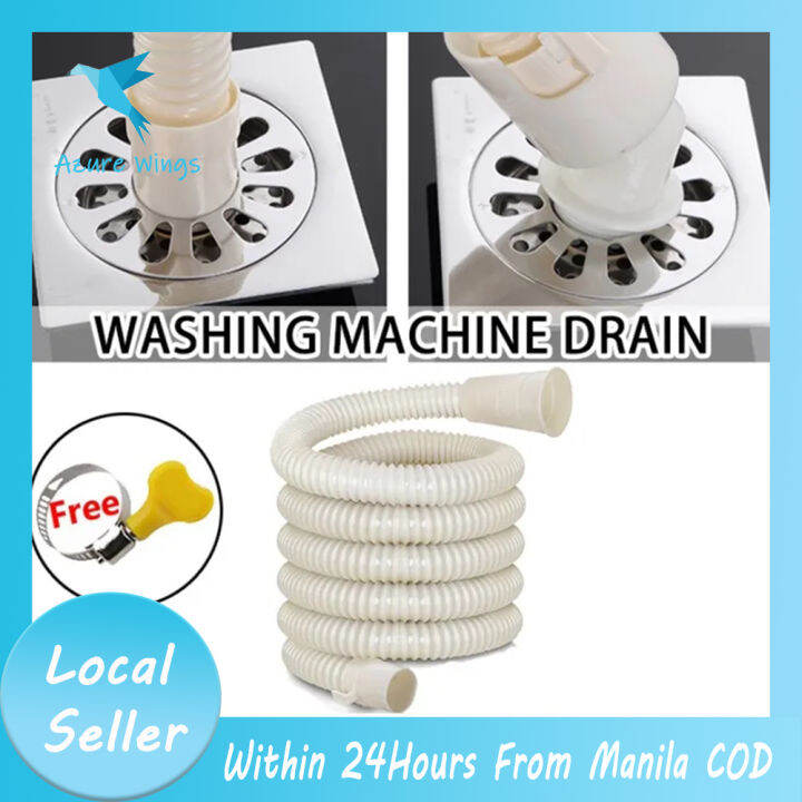 PVC Drain Pipe With Stainless Steel Clamp Universal Washing Machine ...