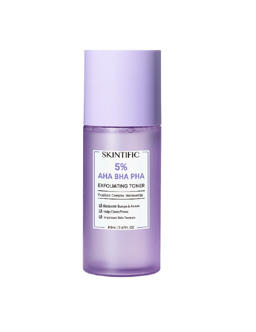 SKINTIFIC 5% AHA BHA PHA Exfoliating Toner 80ml | Lazada Indonesia