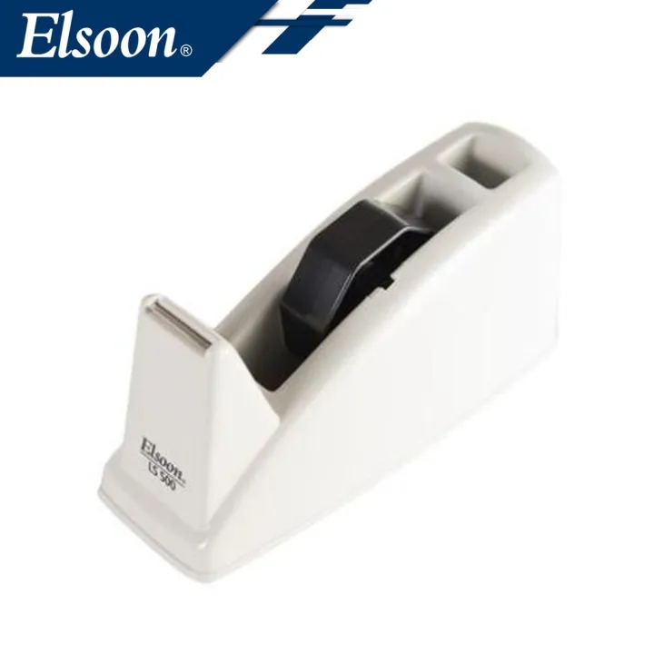 Elsoon Heavy Duty Tape Dispenser With Pen Holder in Assorted Colors ...