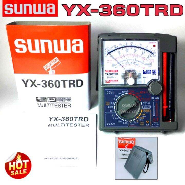 มัลติมิเตอร์แบบเข็ม SUNWA YX-360TRD มัลติมิเตอร์แบบเข็มแบบแอนะล็อก ใช้เพื่อการวัดทั่วไป มีความ ...