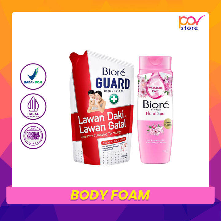Biore Bright Body Foam Sabun Cair Biore Sabun Mandi Biore Clear Fresh ...