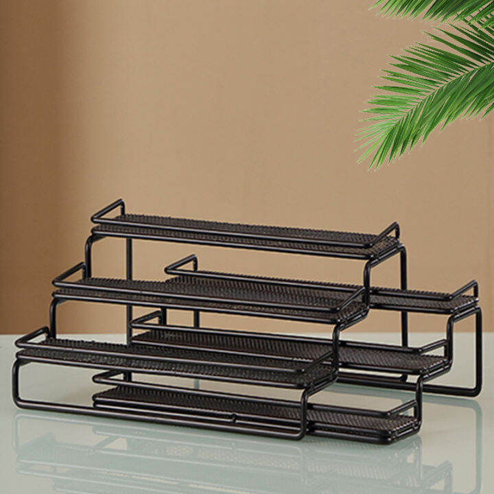 2 Pack 3 Tier Expandable Spice Rack Organizer for Cabinet Pantry ...