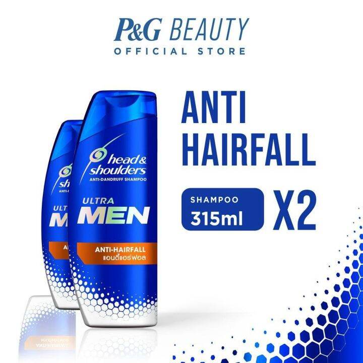 Head Shoulders Ultramen Anti Hairfall Anti Dandruff Shampoo 315ML Duo ...
