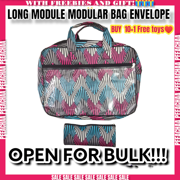 Module bag Long size with pocket and free pencil case #2 | Lazada PH