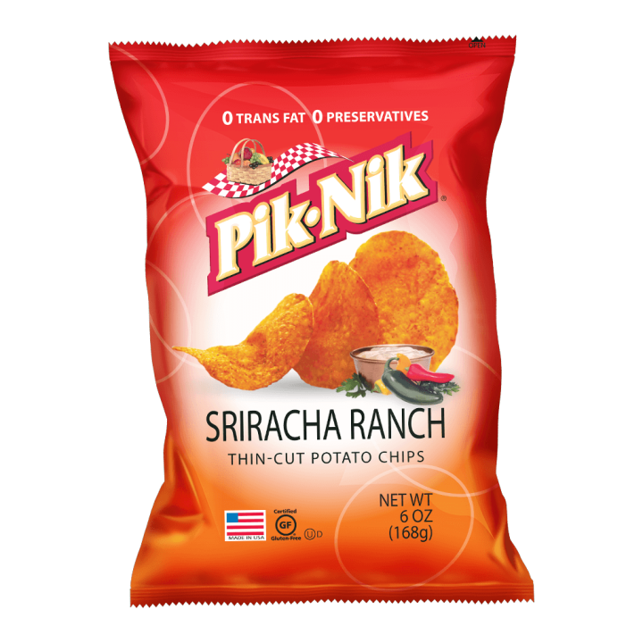PIKNIK SRIRACHA RANCH THIN CUT POTATO CHIPS 6OZ | Lazada PH