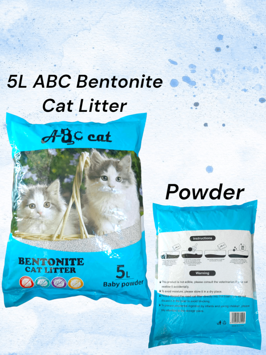 5L ABC Bentonite Cat Litter Powder Scent | Lazada PH