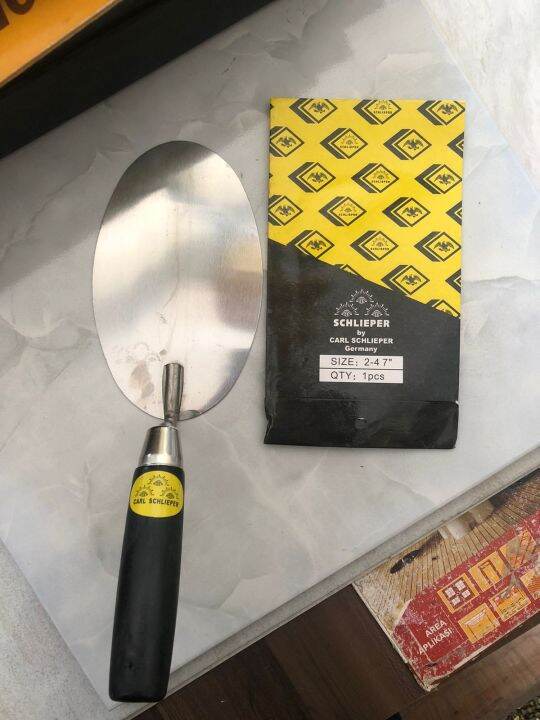 Sendok Tembok / Sendok Semen Oval Schlieper 7 inch Stainless | Lazada ...