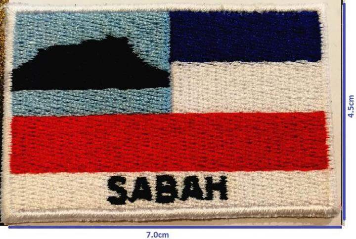 Sabah State Flag Embroidery 3D Badge Patch | Lazada