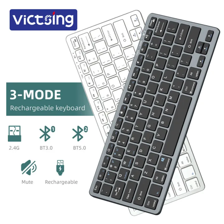 VICTSING YQ329 Multi-Device Bluetooth+2.4G Wireless Rechargeable ...