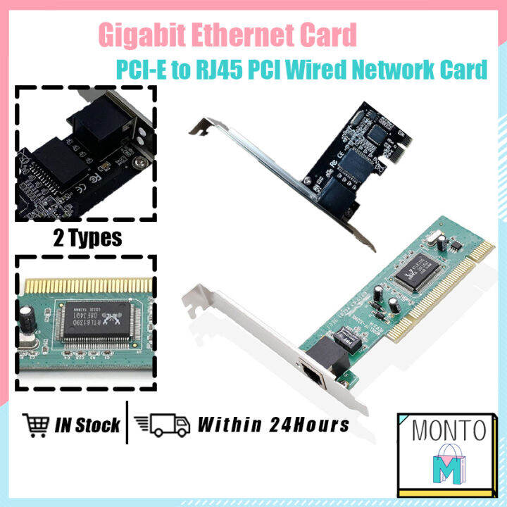 Drive-Free Gigabit Ethernet Card PCI-E Wired Adaptive Network Card PCI ...