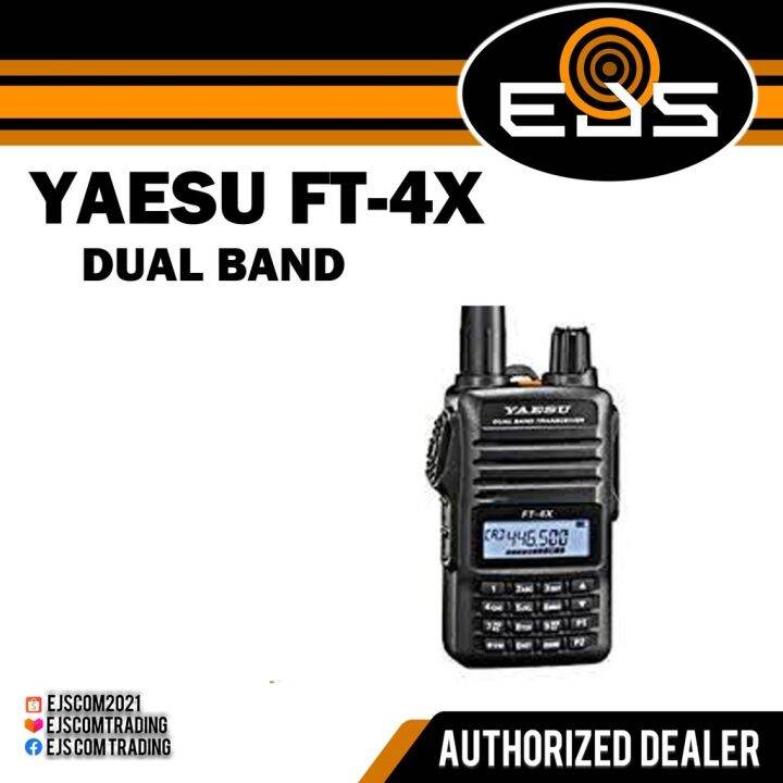 [Hot sales] YAESU FT4X DUAL BAND PORTABLE RADIO SINGLE DISPLAY | Lazada PH