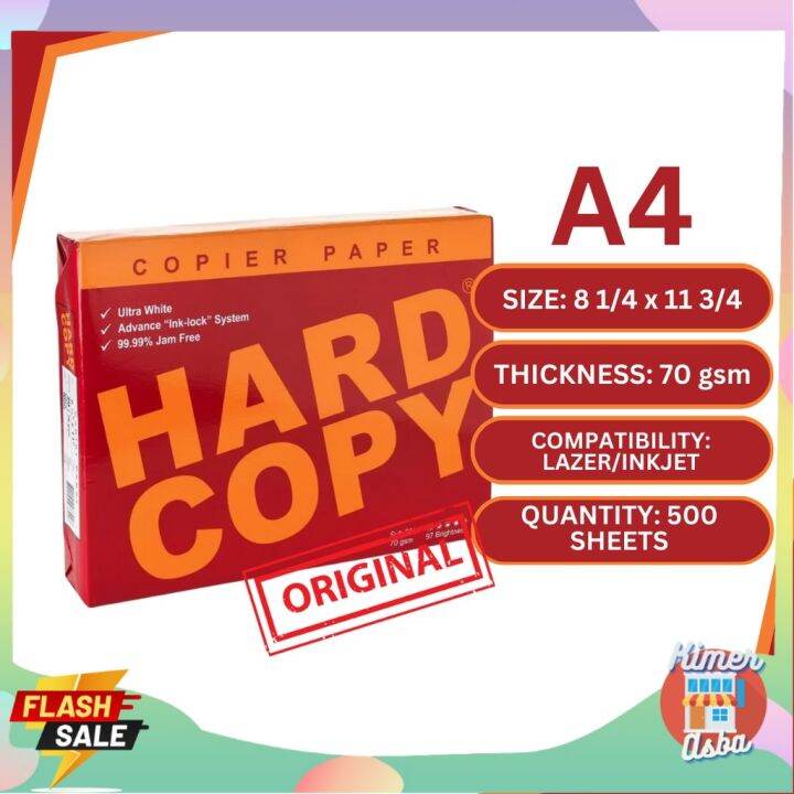 KA Hard Copy Bond Paper/ Copy Paper / 70gsm / A4 / Wholesale Price ...