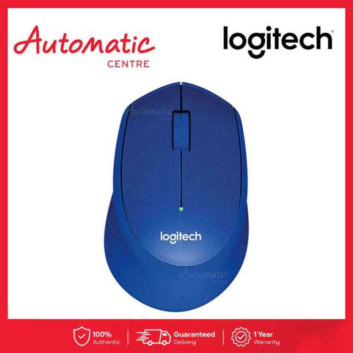 Logitech M331 Silent Plus Blue Wireless Mouse 1000 DPI 2.4GHz | Lazada PH