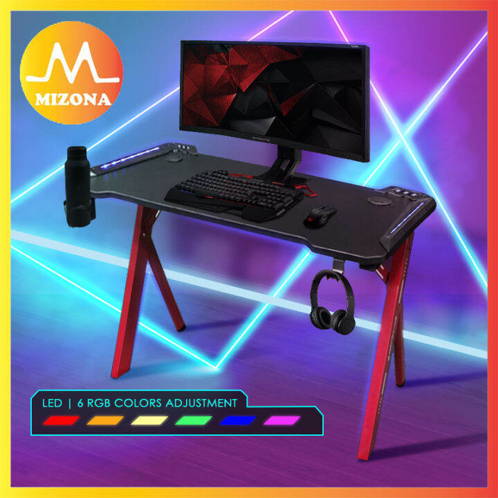 MIZONA Gaming Table Ergonomic Computer Table Laptop Desk Stylish ...