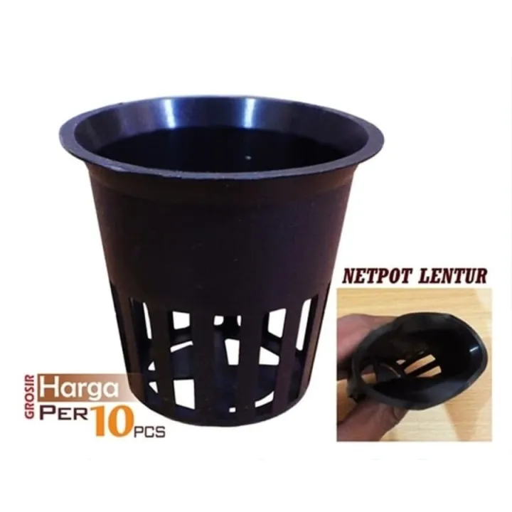 Net Pot / Netpot Lubang Flanel Hydroponic / Netpot Hidroponik Ukuran 5 ...