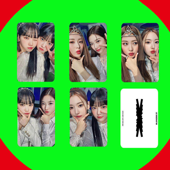 LESSERAFIM Photocards Lesserafim CP Cards Kpop Sakura Chaewon Yunjin Kazuha Eunchae Photo Cards ...