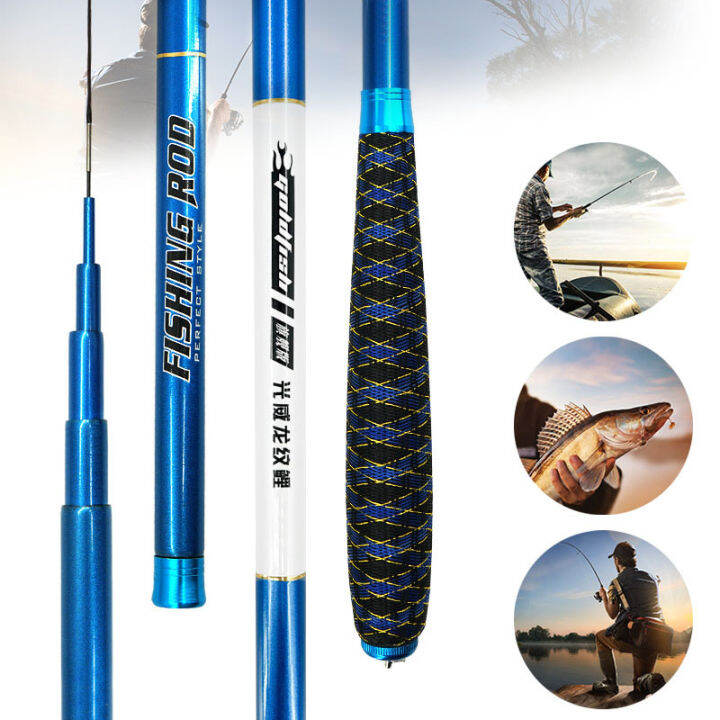 ANITY Carp Rod Super Heavy Action Fishing Rod FRP/Carbon Fiber Stream Lake Freshwater Fishing ...