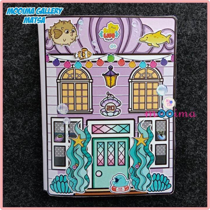 toca boca mermaid house purpel/quiet toca boca mainan edukasi | Lazada ...