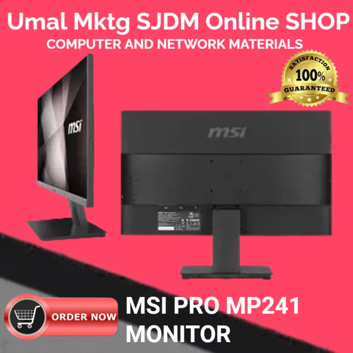 MSI Pro MP241 23.8" Business Productivity Monitor [60Hz] | Lazada PH