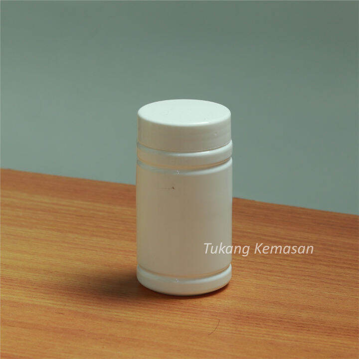 (isi 10pcs) Botol Pro Round 100 ml Putih / Botol Obat 100 ml / Botol ...