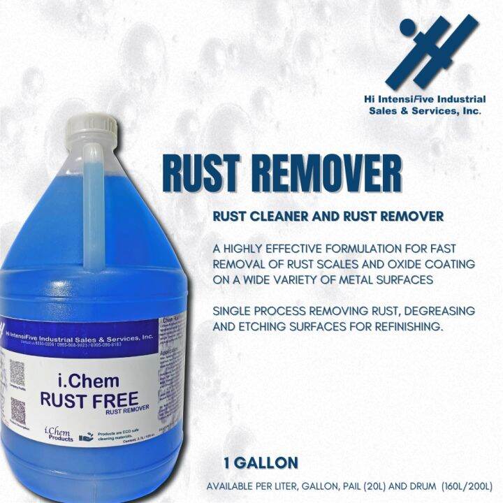 /i>RUST REMOVER 1 GALLON (RUST STAIN REMOVER, RUST CLEANER, ANTI-RUST ...