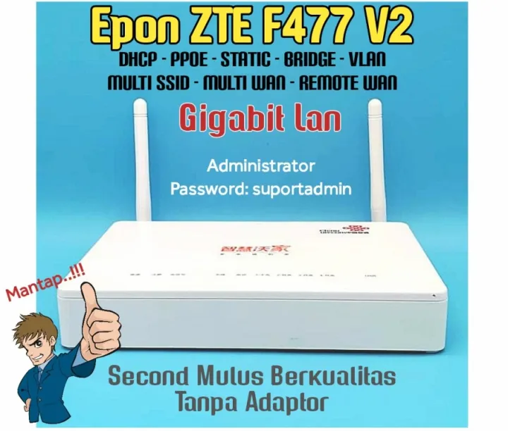 Modem EPON ZTE F477 V2 Second | Lazada Indonesia