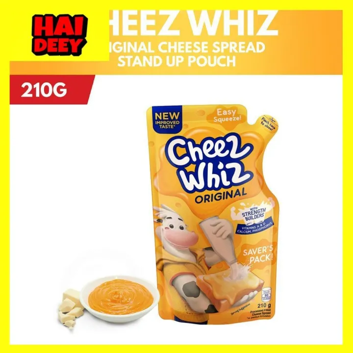 Haideey Cheez Whiz Original - Cheese Spread Stand Up Pouch Creamy Milky ...