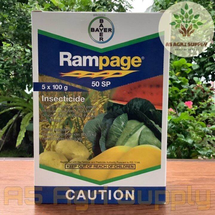 ⊕ Rampage 50 SP Insecticide Cartap Hydrochloride (100grams sold per ...
