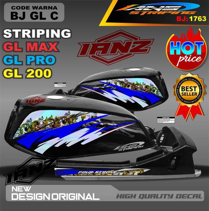 STIKER STRIPING GL PRO VARIASI HOLOGRAM / STRIPING BEST SELLER UNTUK ...